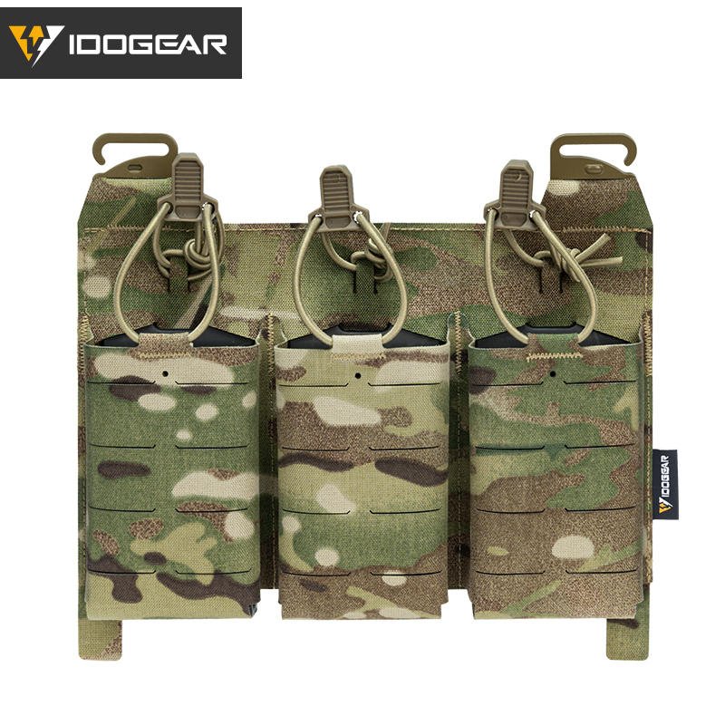 IDOGEAR KTAR Front Flap Triple Mag Pouch Tactical Multicam Triple Mag ...