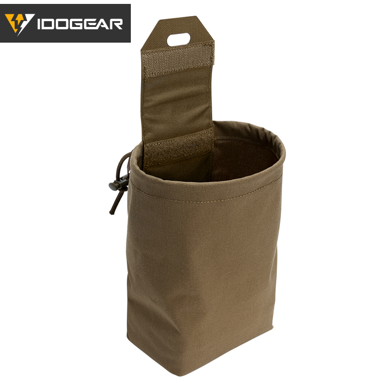 IDOGEAR Tactical Mini Recycling Pouch EDC Dump Pouch Folding Multi-fun ...