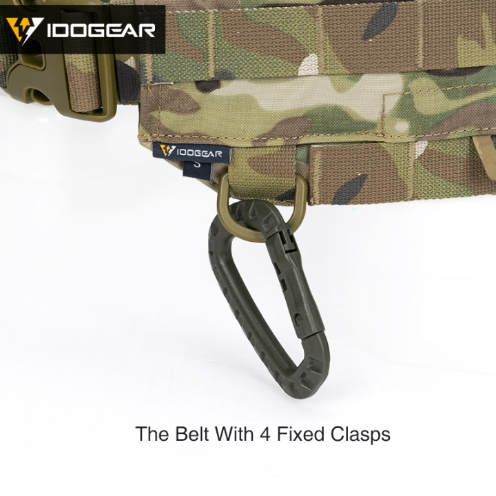 IDOGEAR Tactical Belt MOLLE Military Belt Modular Rigger's Belt ...