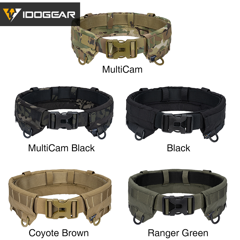 IDOGEAR Tactical Belt MOLLE Military Belt Modular Rigger's Belt ...