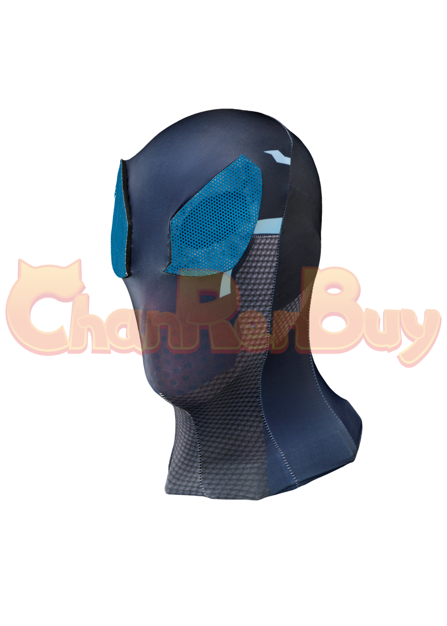 Spider Man Tron:Legacy Clu Costume Cosplay Bodysuit Blue Ver.-CR