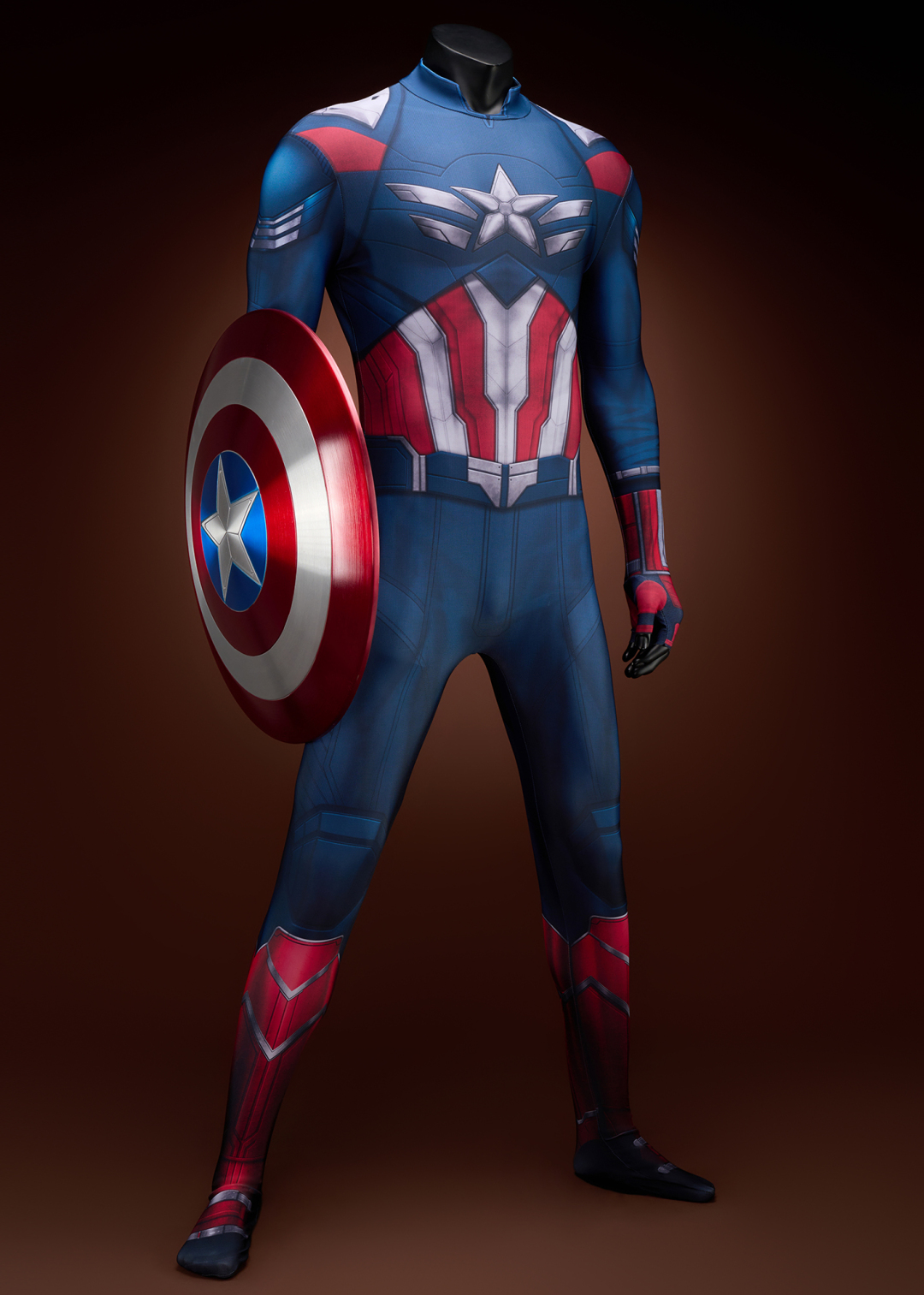 Captain America Costume Bodysuit Sam Wilson Brave New World Suit Cospl