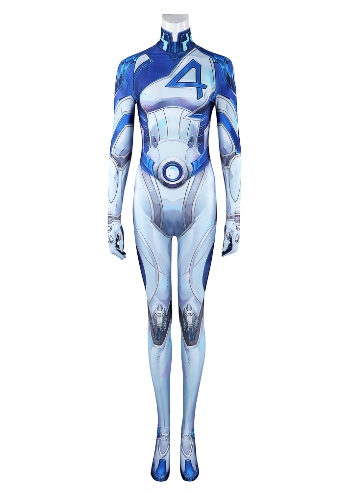 Invisible Woman Costume Marvel Rivals Bodysuit Cosplay-Chaorenbuy