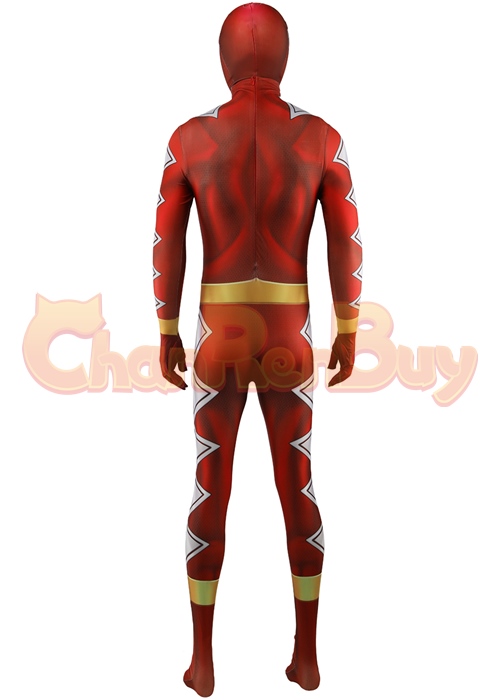 Red Ranger Costume Cosplay Dino Thunder Bodysuit for Adult Kid-Chaoren