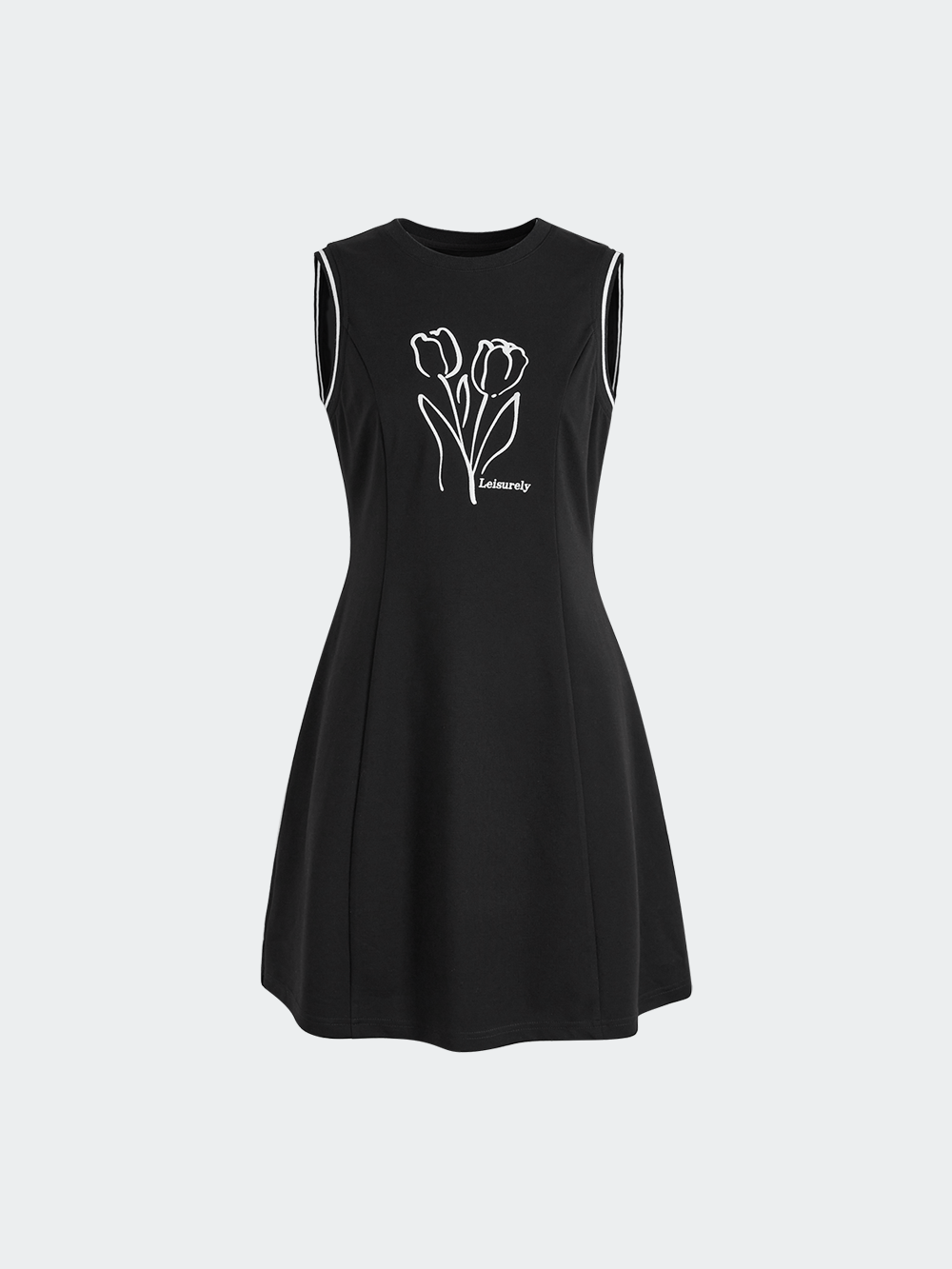 Sleeveless Floral Dress – KUOSE.com Sleeveless Floral Dress – KUOSE.com
