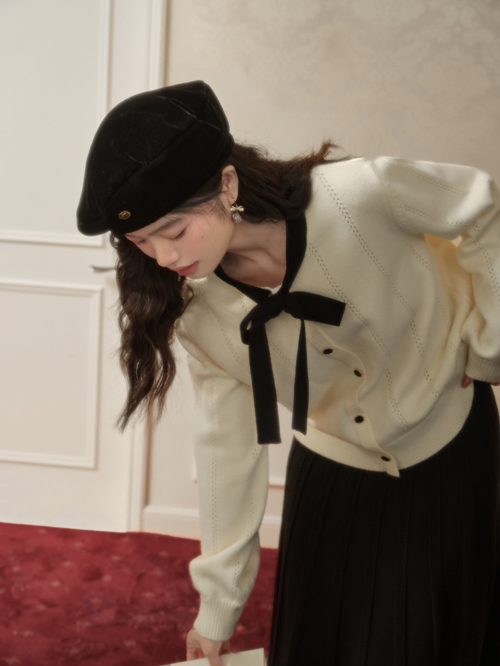 Ribbon Tie Sweater – KUOSE.com Ribbon Tie Sweater – KUOSE.com