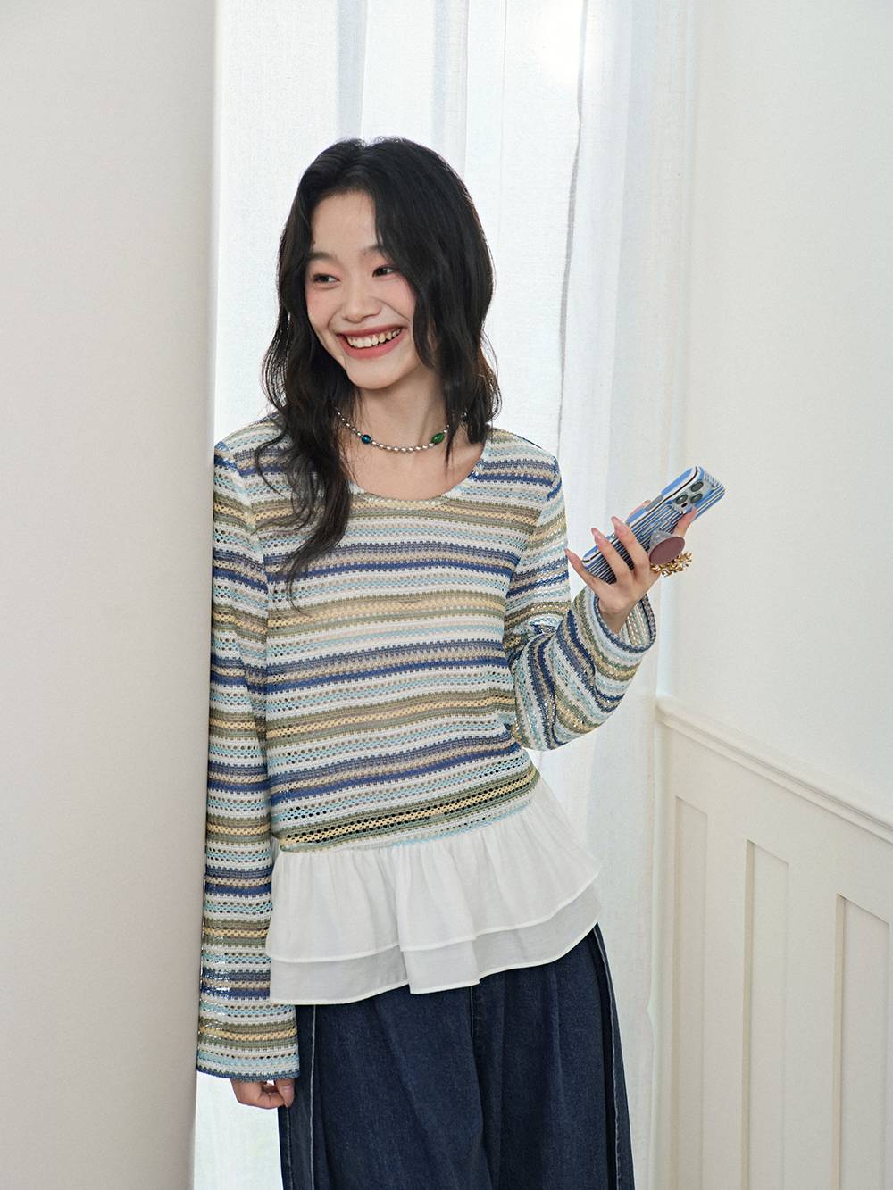 Vibrant Striped Top – KUOSE.com Vibrant Striped Top – KUOSE.com