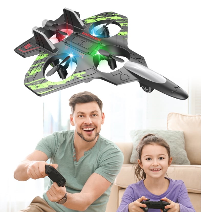 🛩️RC Airplanes Aircraft Jet with Light – 360° Air Roll Remote Control
