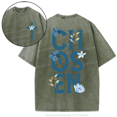 Chosen Christian Washed T-Shirt Sale - GuidingCross