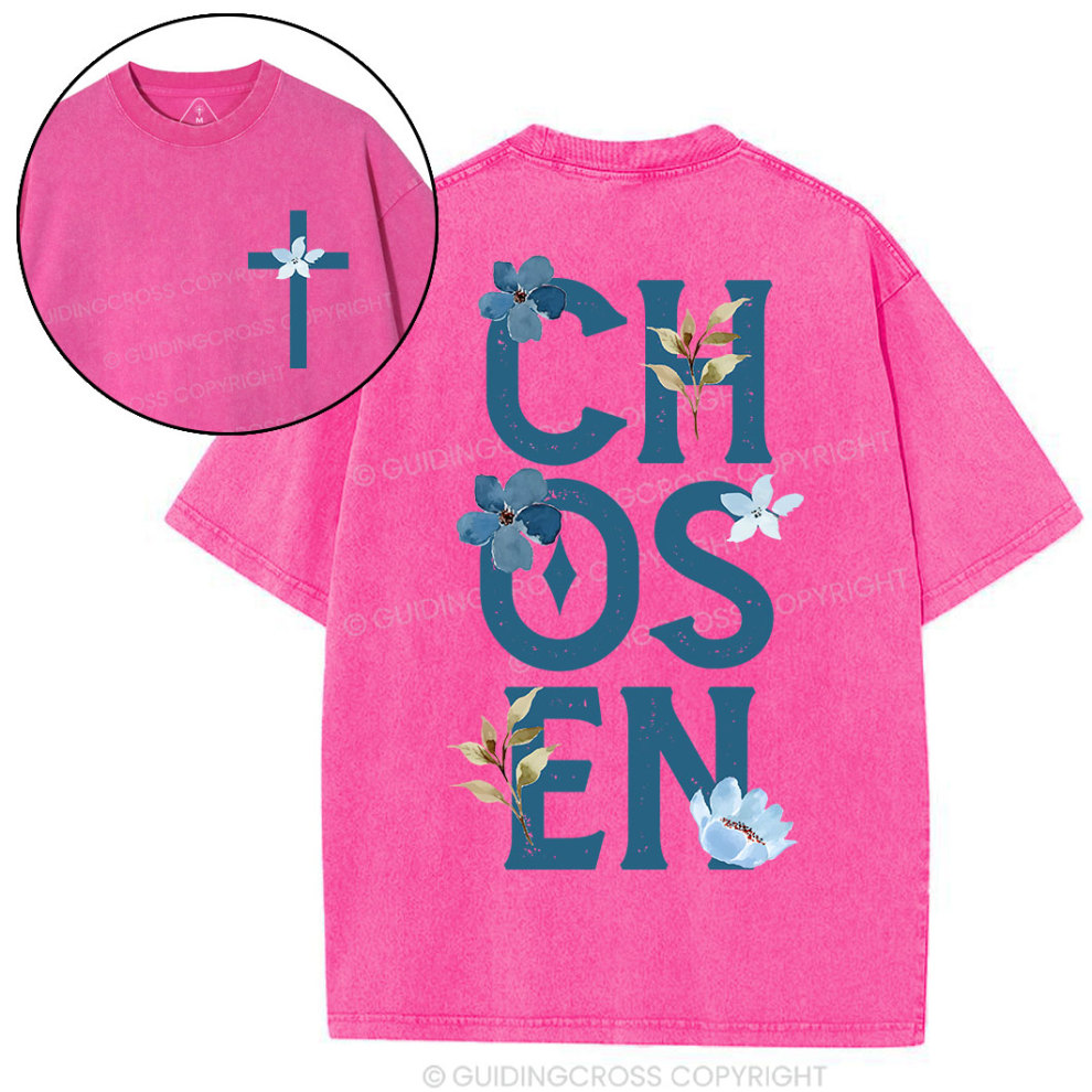 Chosen Christian Washed T-Shirt Sale - GuidingCross
