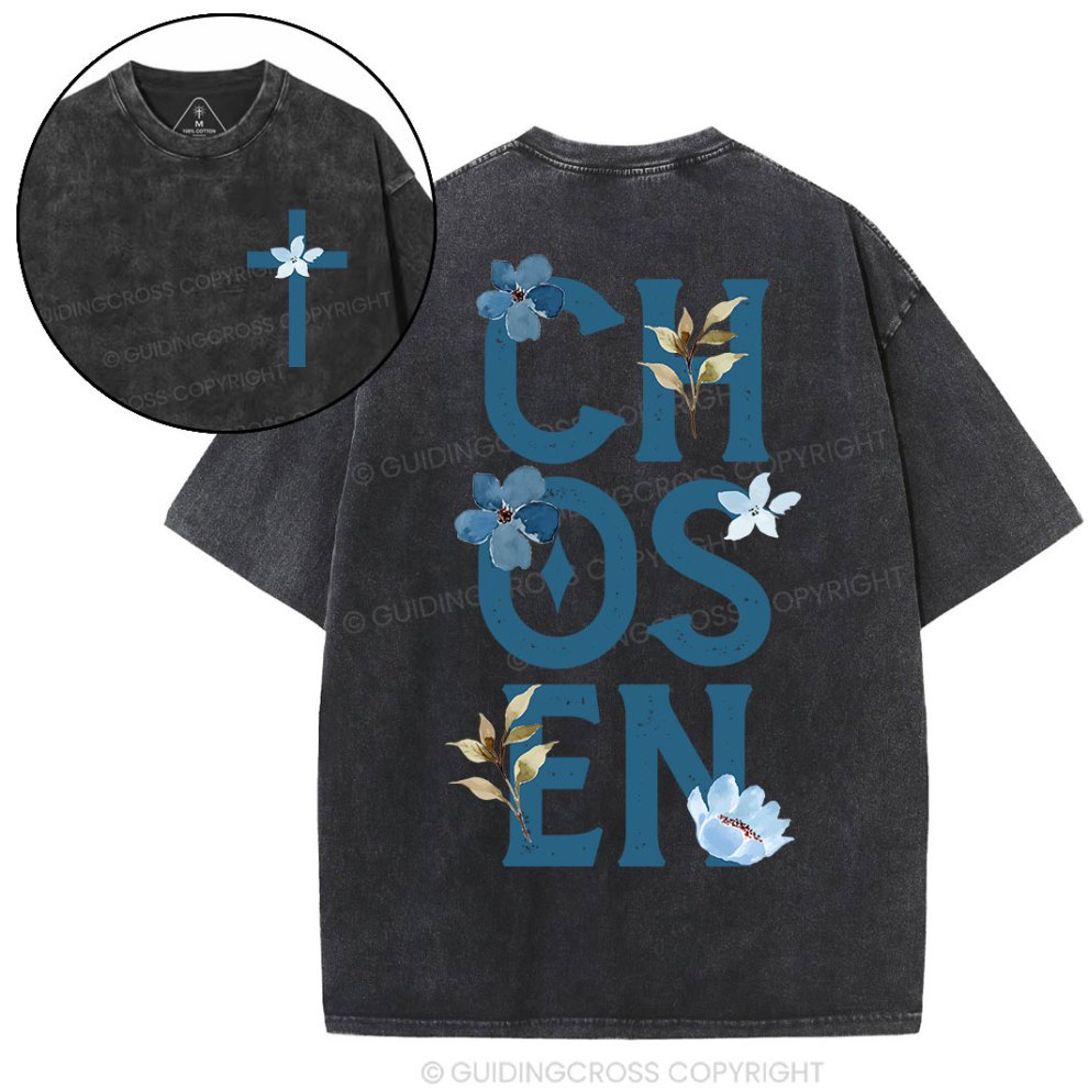 Chosen Christian Washed T-Shirt Sale - GuidingCross