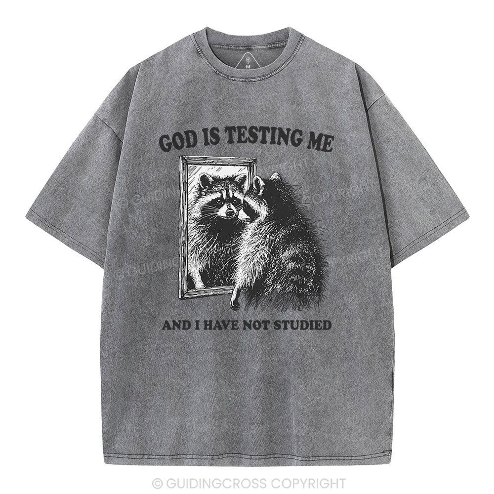 God Is Testing Me And I Have Not Studied Christian T-Shirt Sale ...
