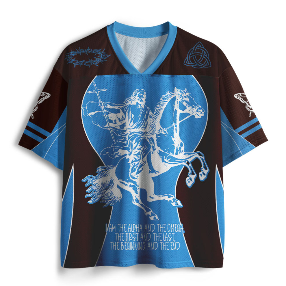Alpha And Omega Christian Mesh Jersey Sale - GuidingCross