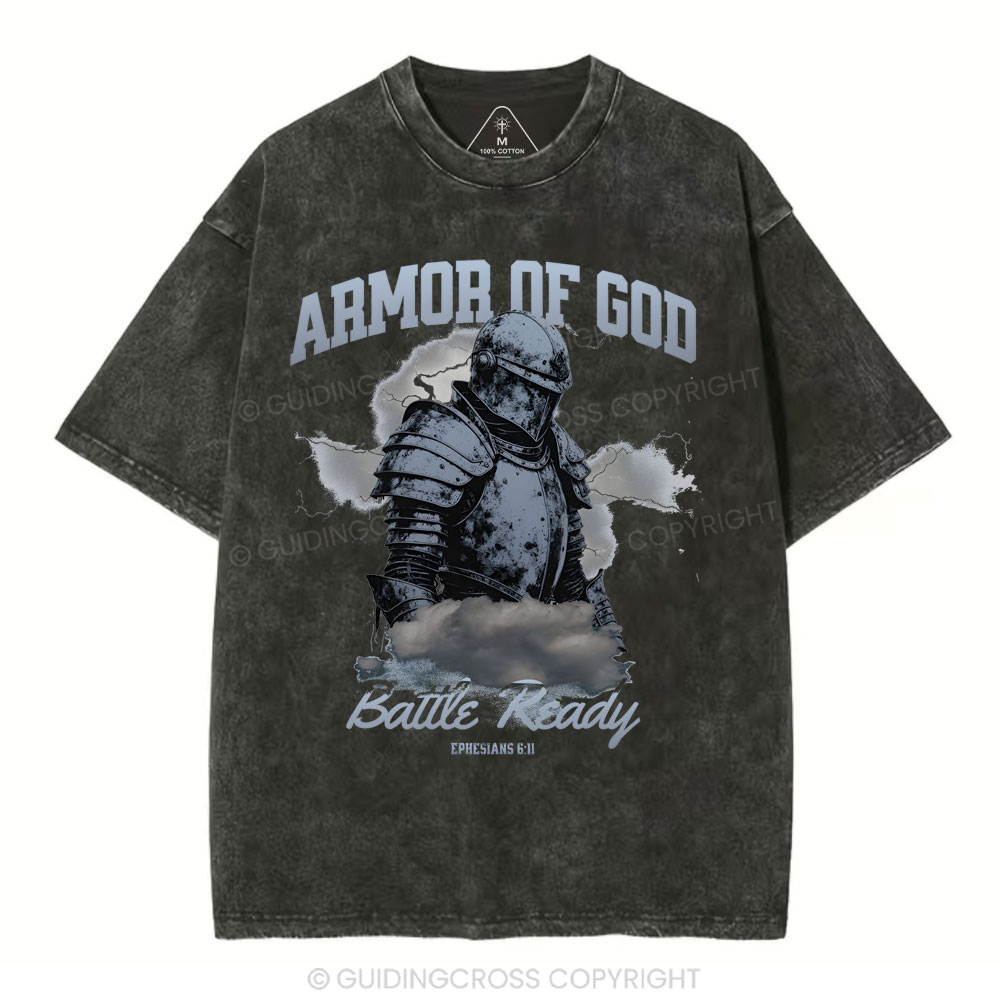 Armor Of God Christian Washed T Shirt Sale Guidingcross