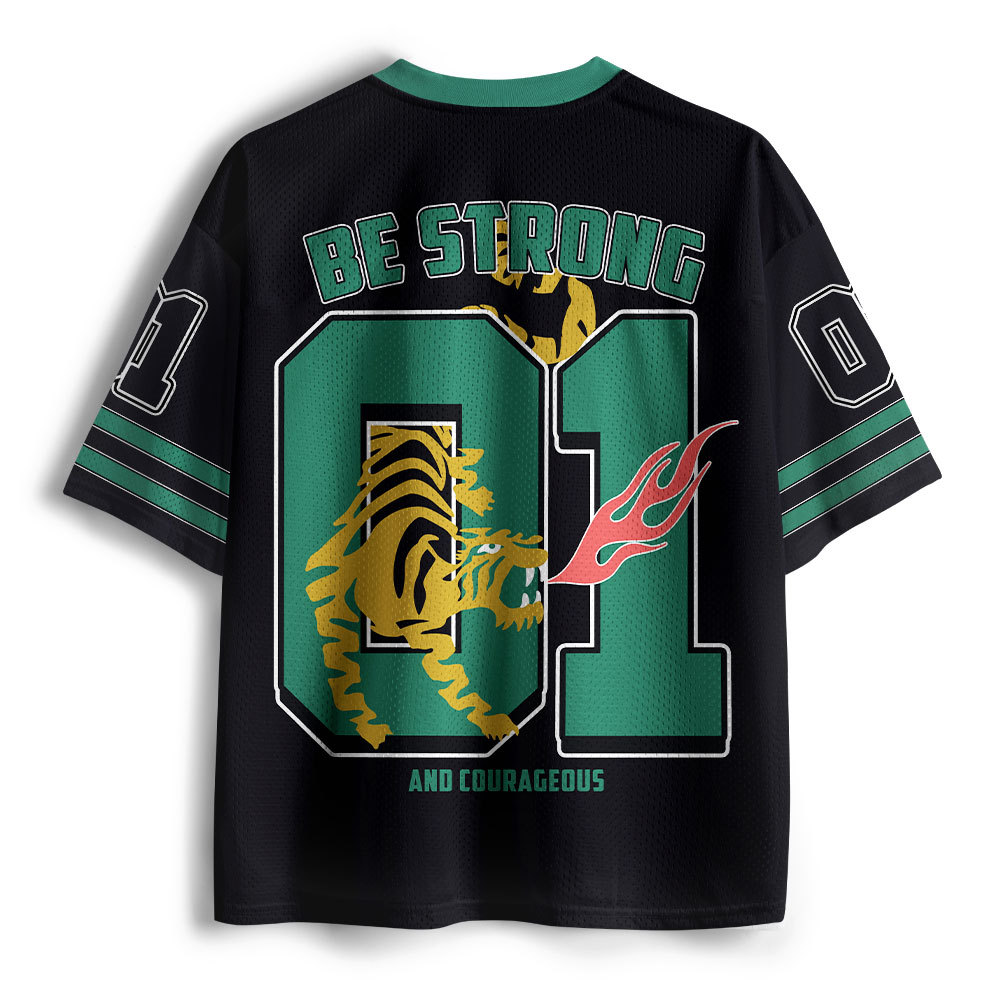 Be Strong And Courageous Christian Mesh Jersey Sale - GuidingCross