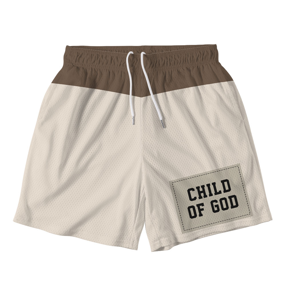 Child Of God Christian Mesh Shorts Sale - GuidingCross