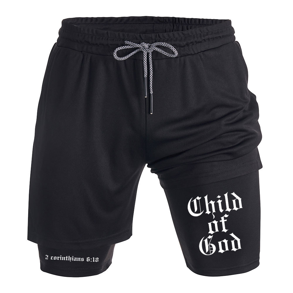 Child Of God Christian Performance Shorts Sale - GuidingCross