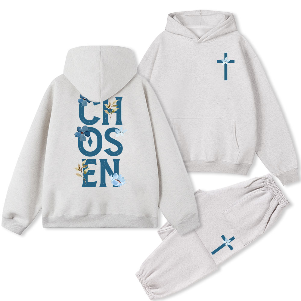 Chosen Christian Fleece Hoodie Set Sale Guidingcross