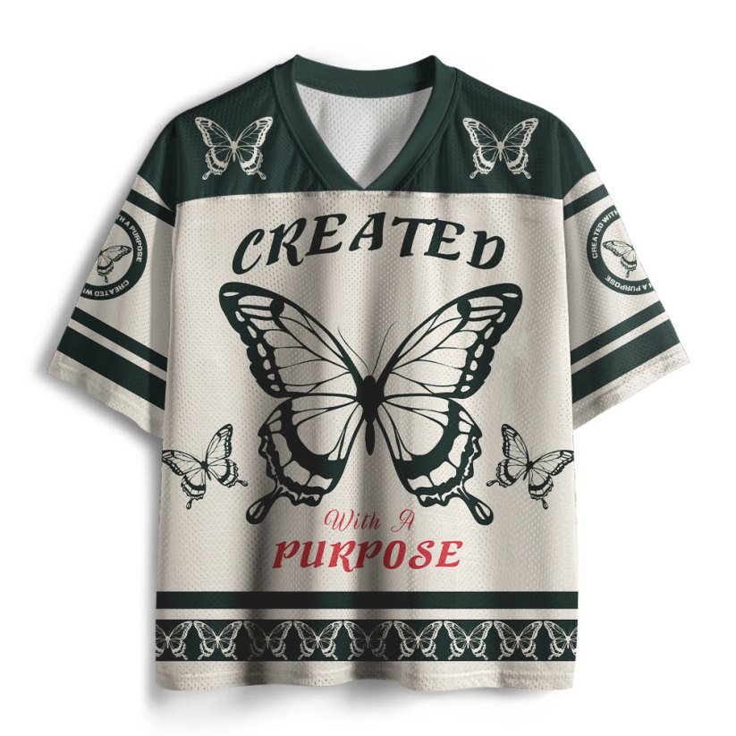 Created With A Purpose Christian Mesh Jersey Sale - GuidingCross