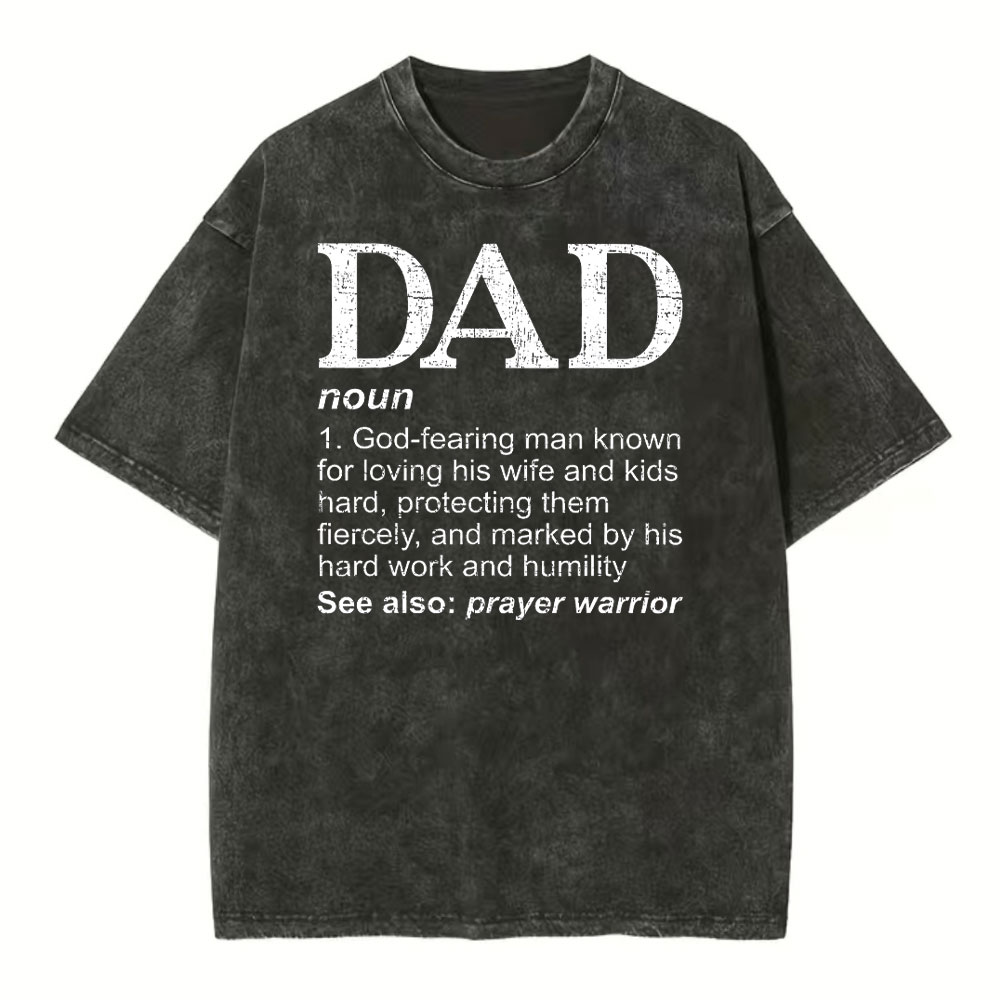 Dad See Also Prayer Warrior Christian Washed T Shirt Sale Guidingcross