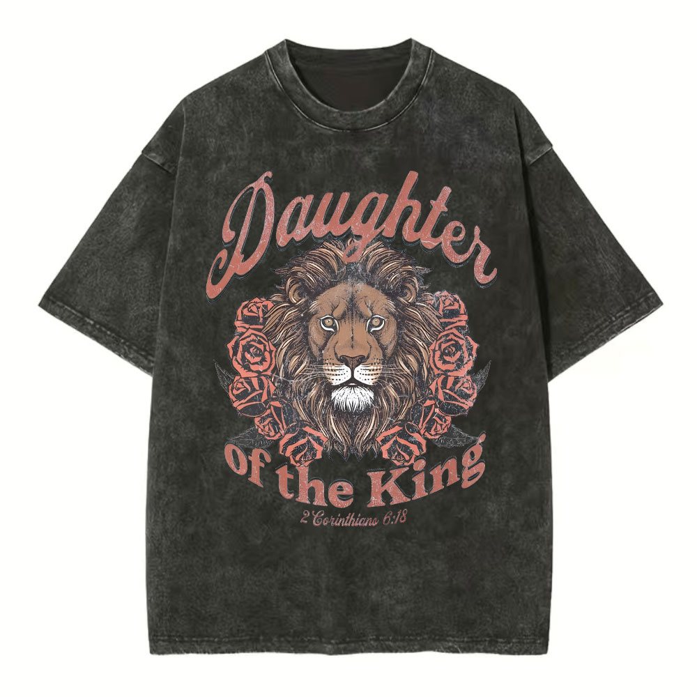 Daughter Of The King Christian Washed T Shirt Sale Guidingcross