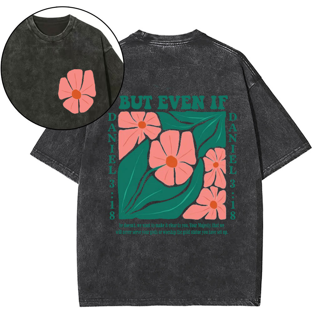 Floral Bible Verse Christian Washed T Shirt Sale Guidingcross