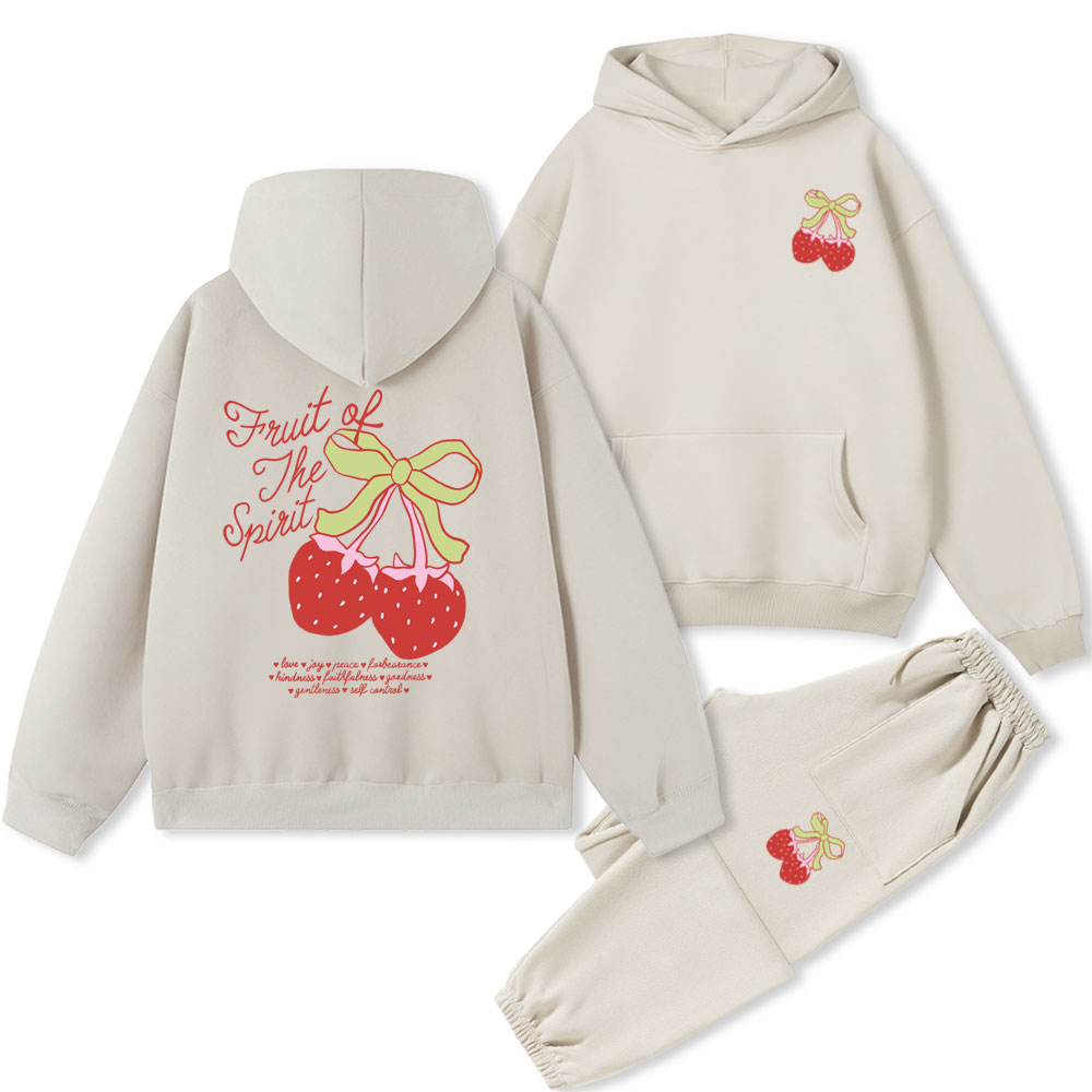 Fruit Of The Spirit Christian Fleece Hoodie Set Sale Guidingcross