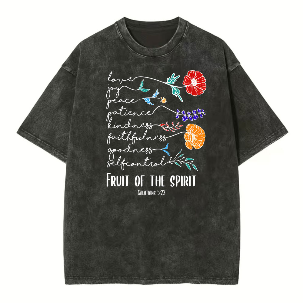 Fruit Of The Spirit Christian Washed T Shirt Sale Guidingcross