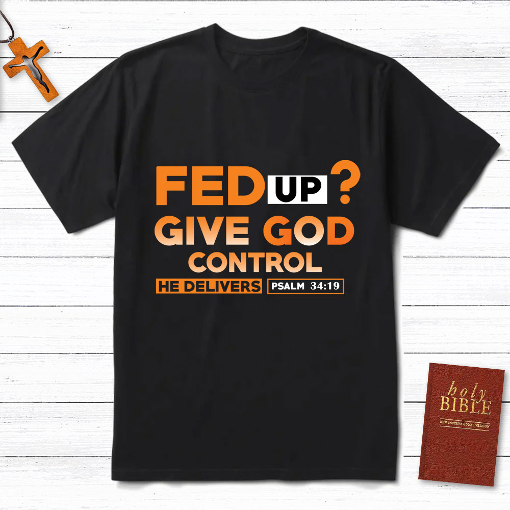 Give God Control Christian T-Shirt Sale - GuidingCross