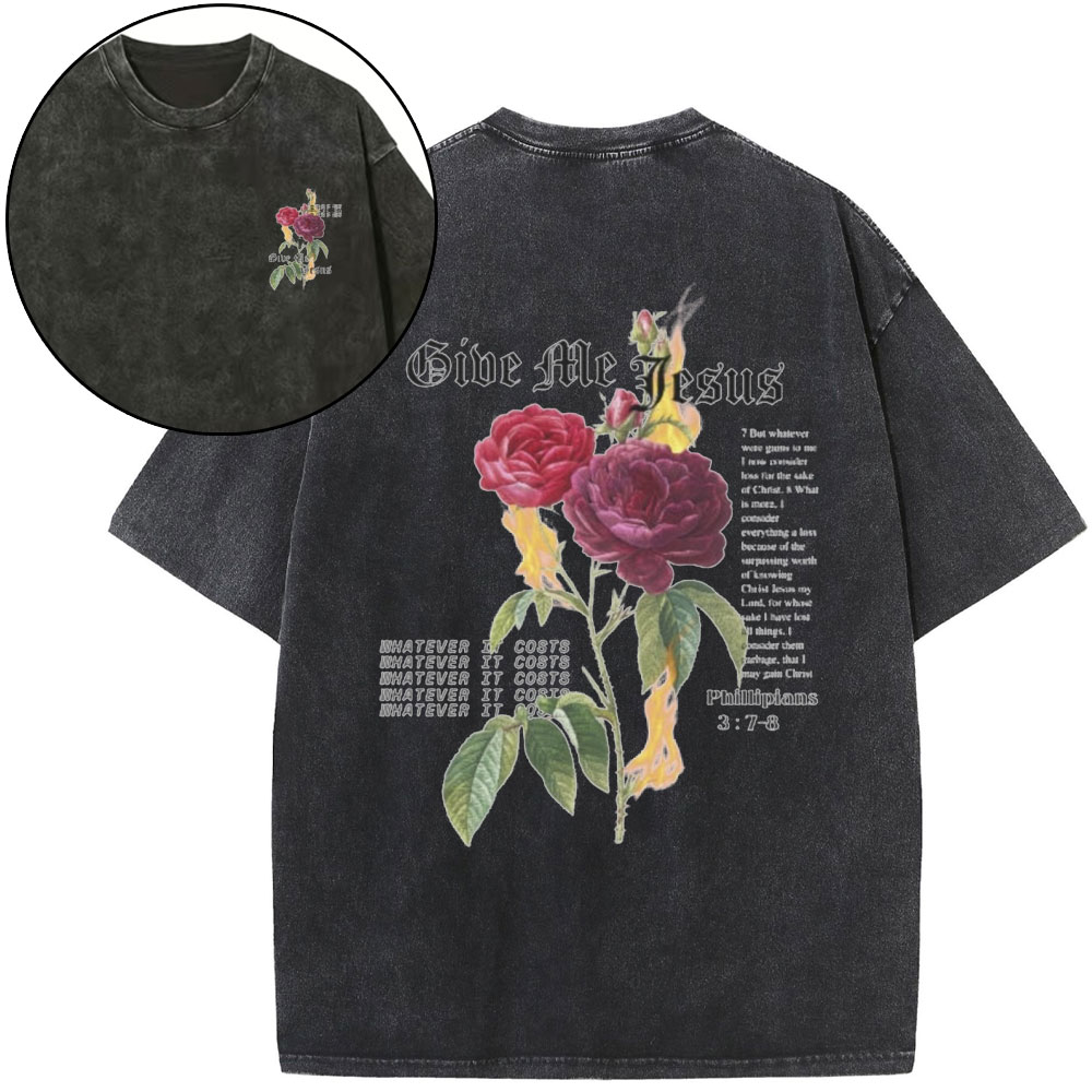 Give Me Jesus Christian Washed T Shirt Sale Guidingcross