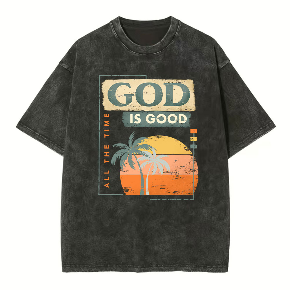 God Is Good Christian Washed T Shirt Sale Guidingcross