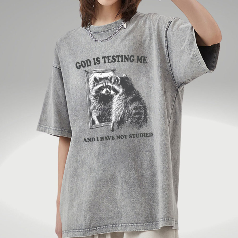 God Is Testing Me And I Have Not Studied Christian T-Shirt Sale ...