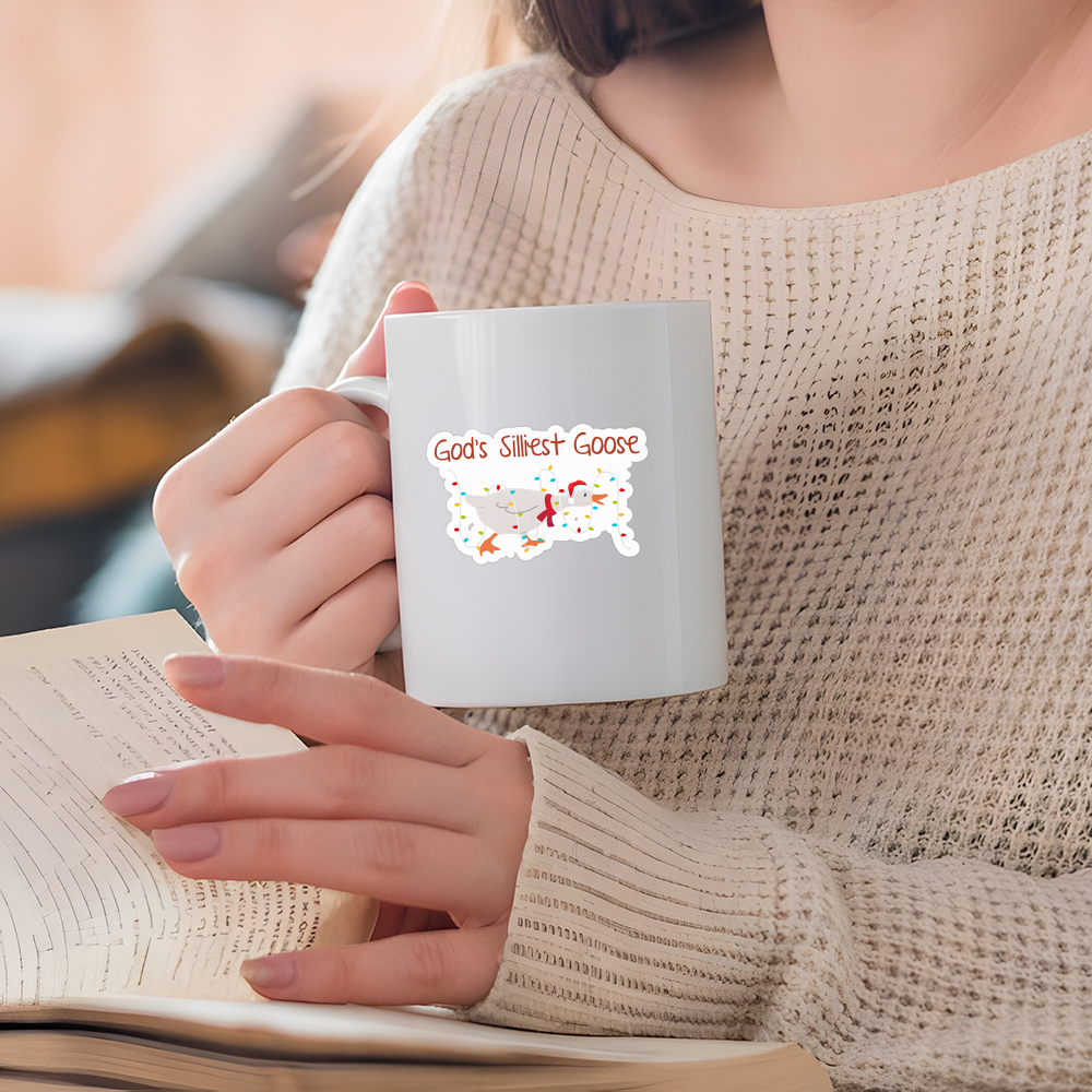 God's Silliest Goose Christian Stickers Sale - GuidingCross