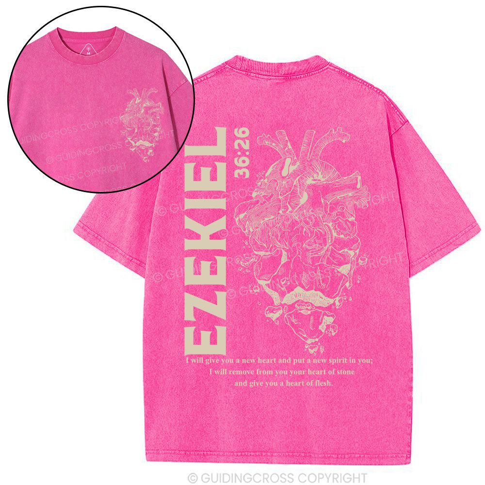 I Will Give You A New Heart And Put A New Spirit Christian Washed T ...