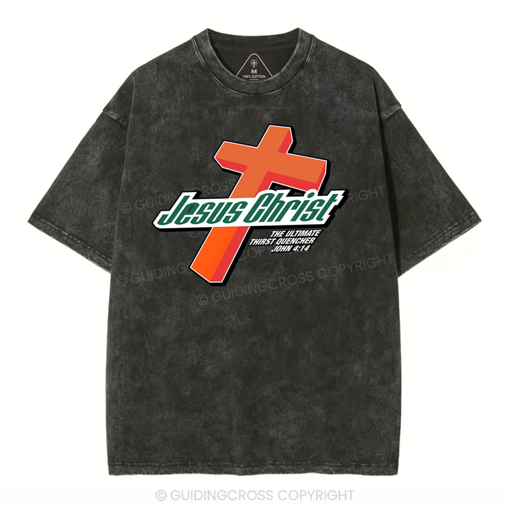 Jesus Christ Christian Washed T Shirt Sale Guidingcross