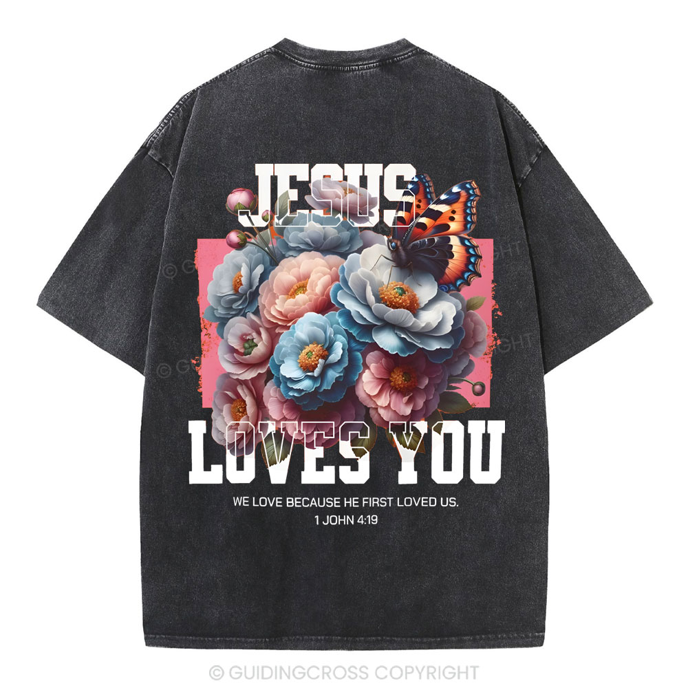 Jesus Love You Chirstian Washed T Shirt Sale Guidingcross