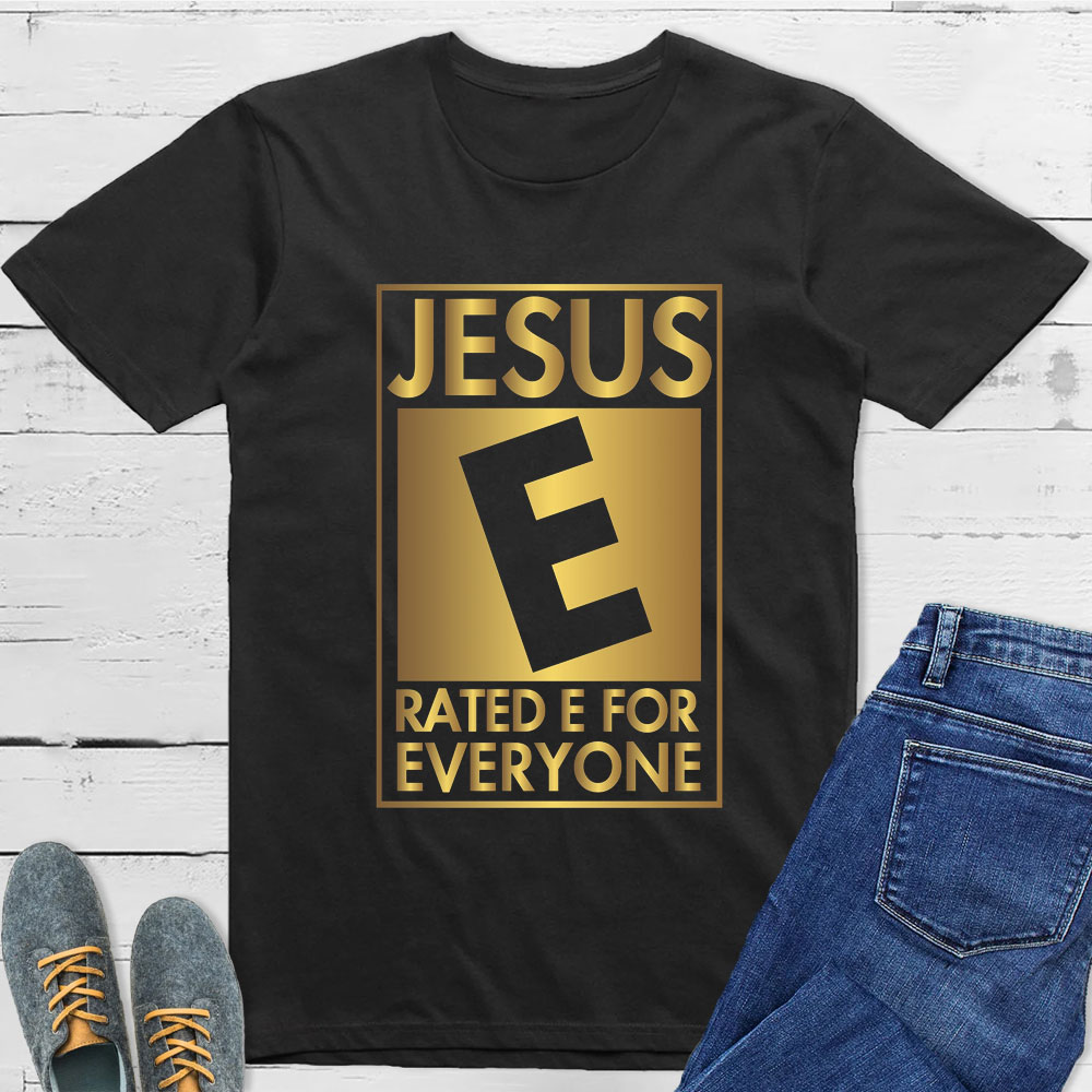 Jesus Rated E Christian T-Shirt Sale - GuidingCross