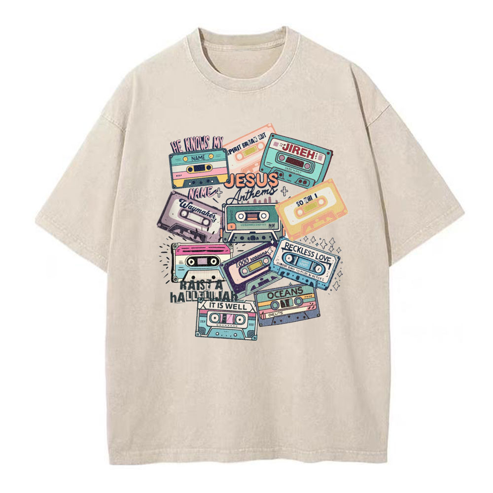 Jesus Songs Christian Washed T Shirt Sale Guidingcross
