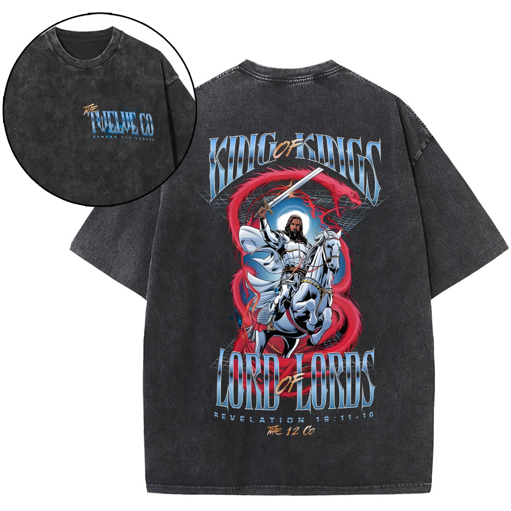King Of Kings Chirstian Washed T Shirt Sale Guidingcross
