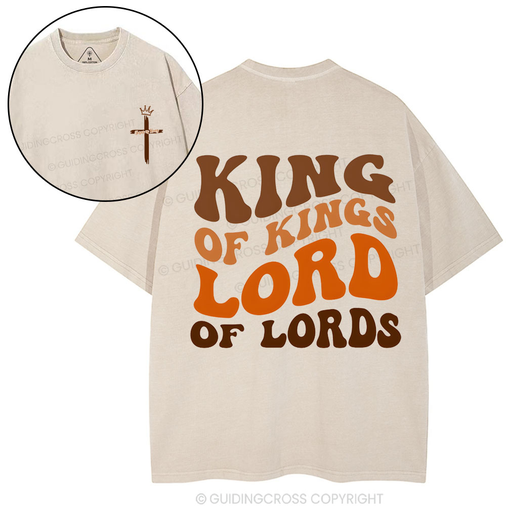 King Of Kings Lord Of Lords Christian Washed T Shirt Sale Guidingcross