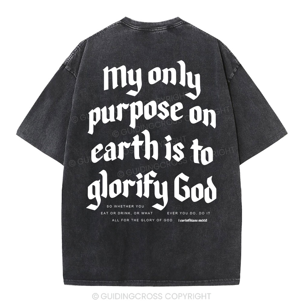 My Only Purpose Christian Washed T Shirt Sale Guidingcross