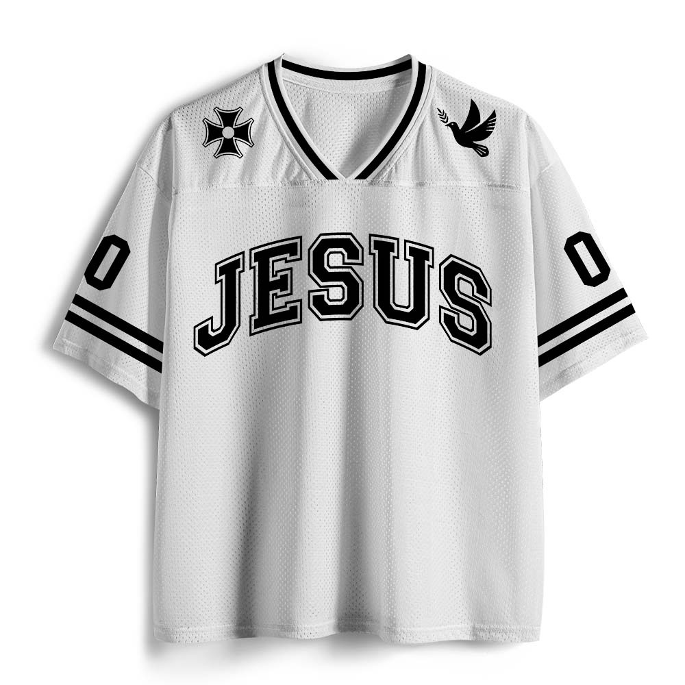 Personalized Jesus Christian Mesh Jersey Sale - GuidingCross