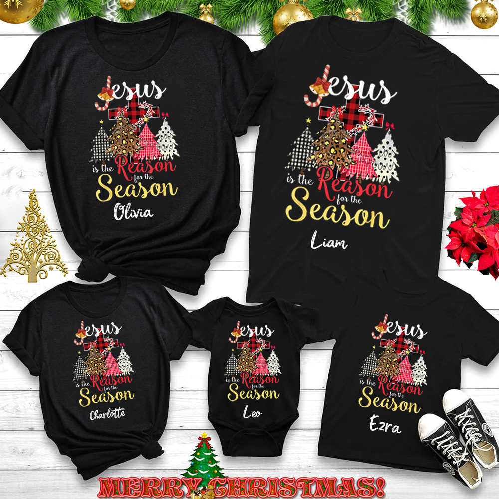 Personalized Jesus Is The Reason For The Season Christian Family ...