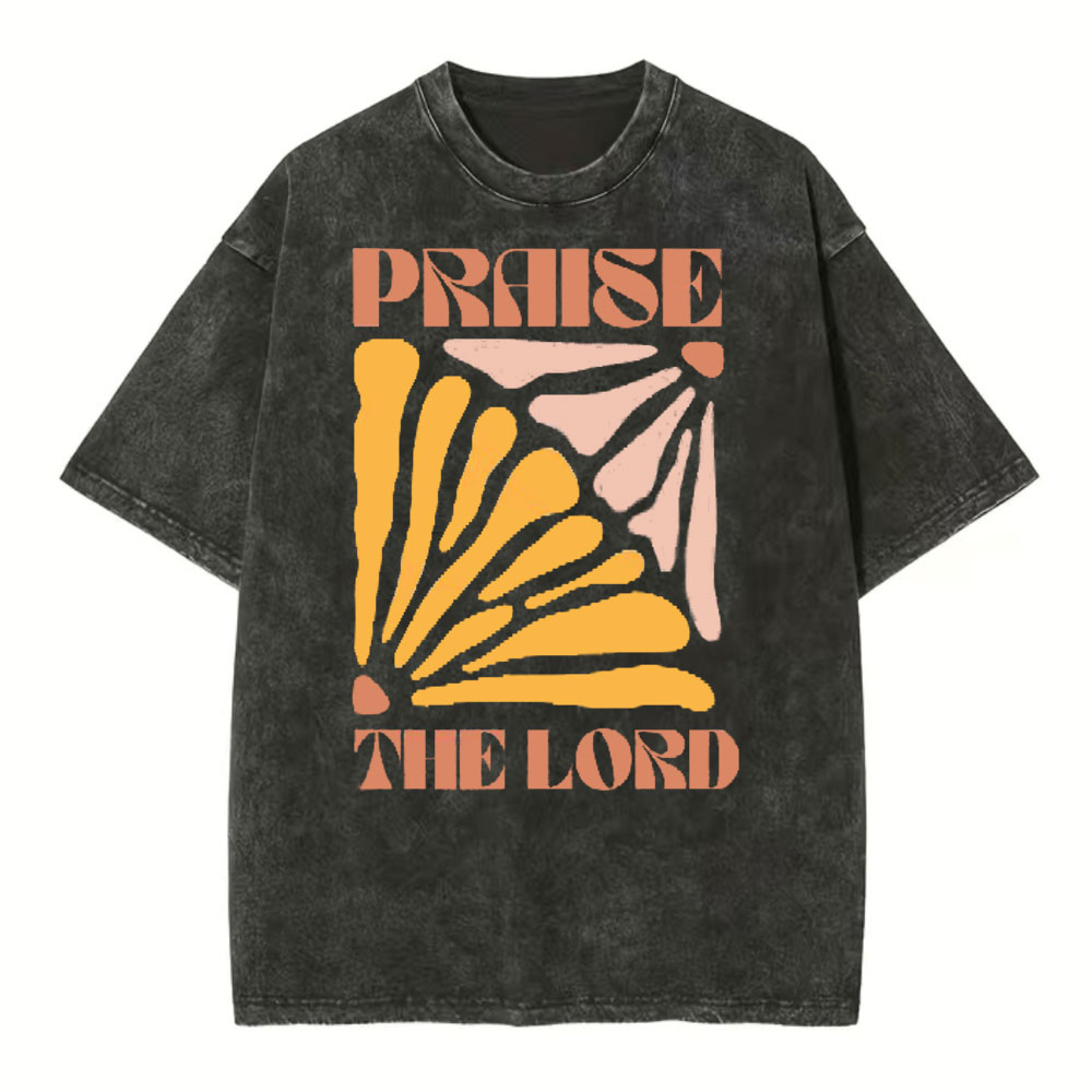 Praise The Lord Christian Washed T Shirt Sale Guidingcross