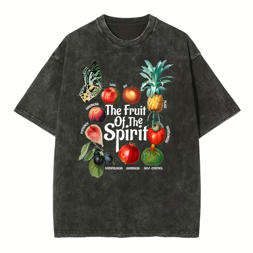 The Fruit Of The Spirit Christian Washed T Shirt Sale Guidingcross