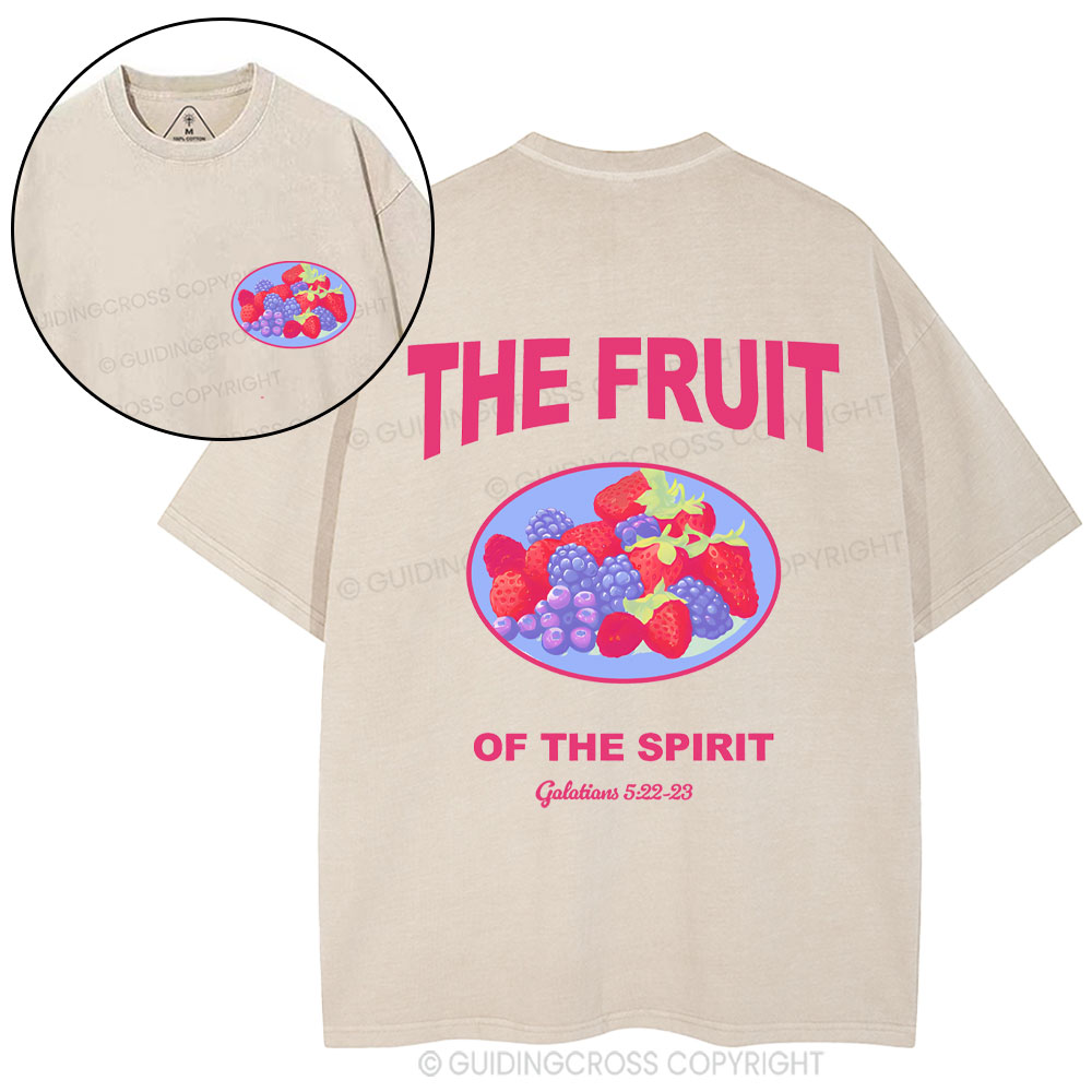 The Fruit Of The Spirit Christian Washed T Shirt Sale Guidingcross