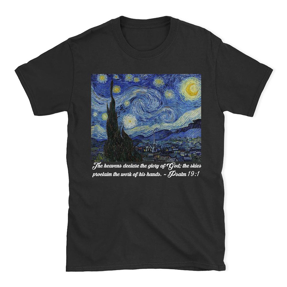 The Heavens Declare The Glory Of God Christian T Shirt Sale Guidingcross