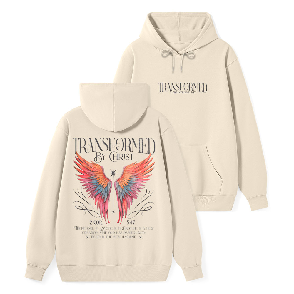 Transformed By Christ Classic Christian Hoodie Sale Guidingcross
