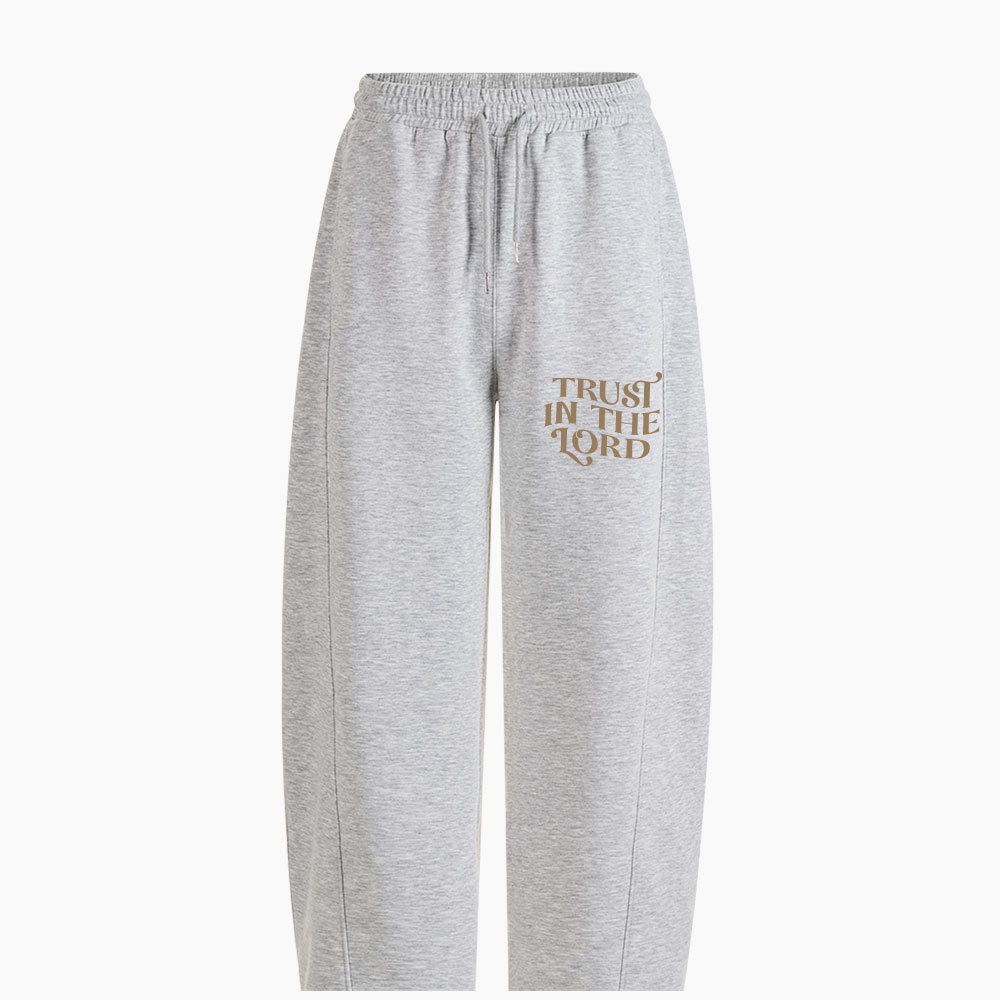 Trust In The Lord Christian Minimalist Knit Barrel Sweatpants ...