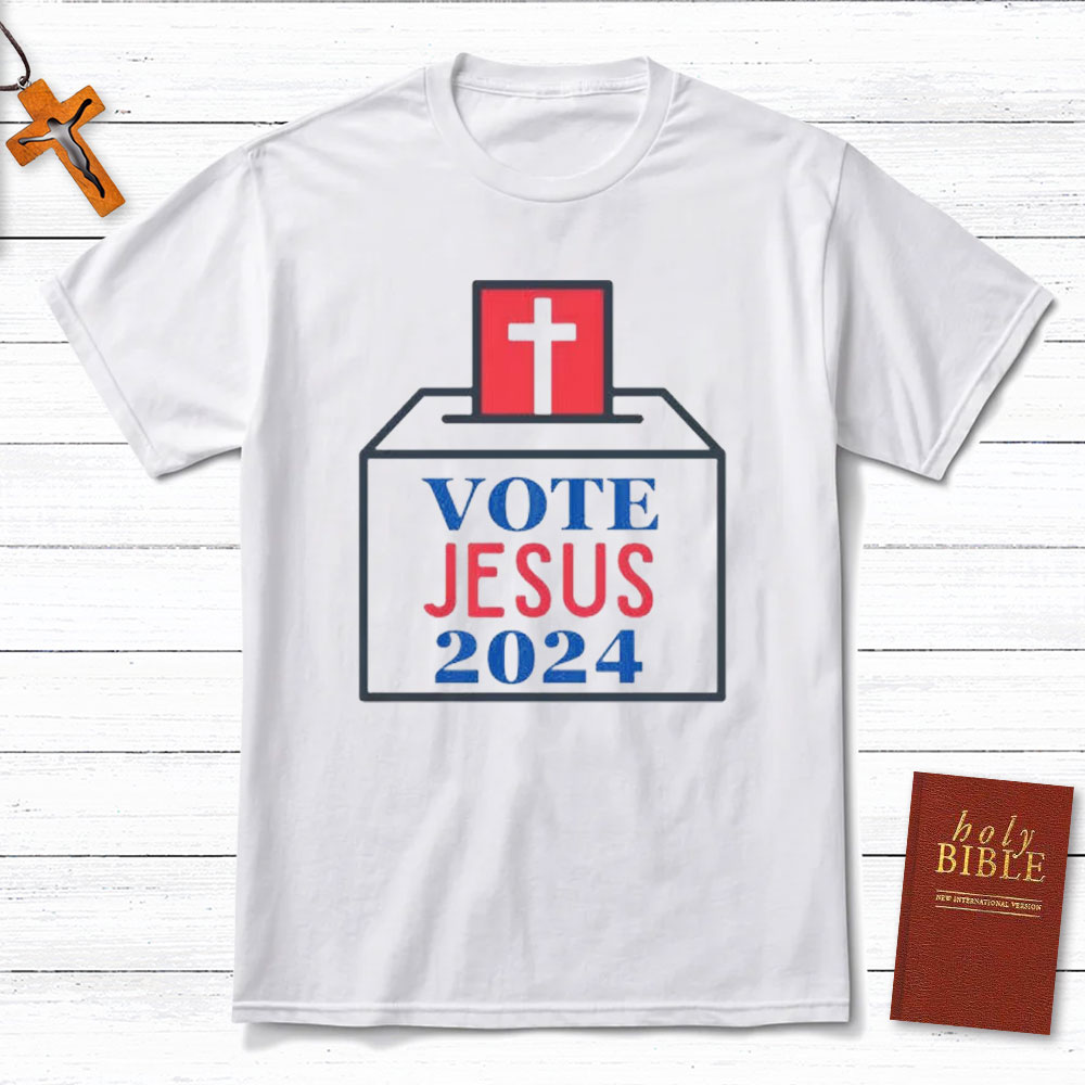 Vote Jesus 2024 Christian T-Shirt Sale - GuidingCross